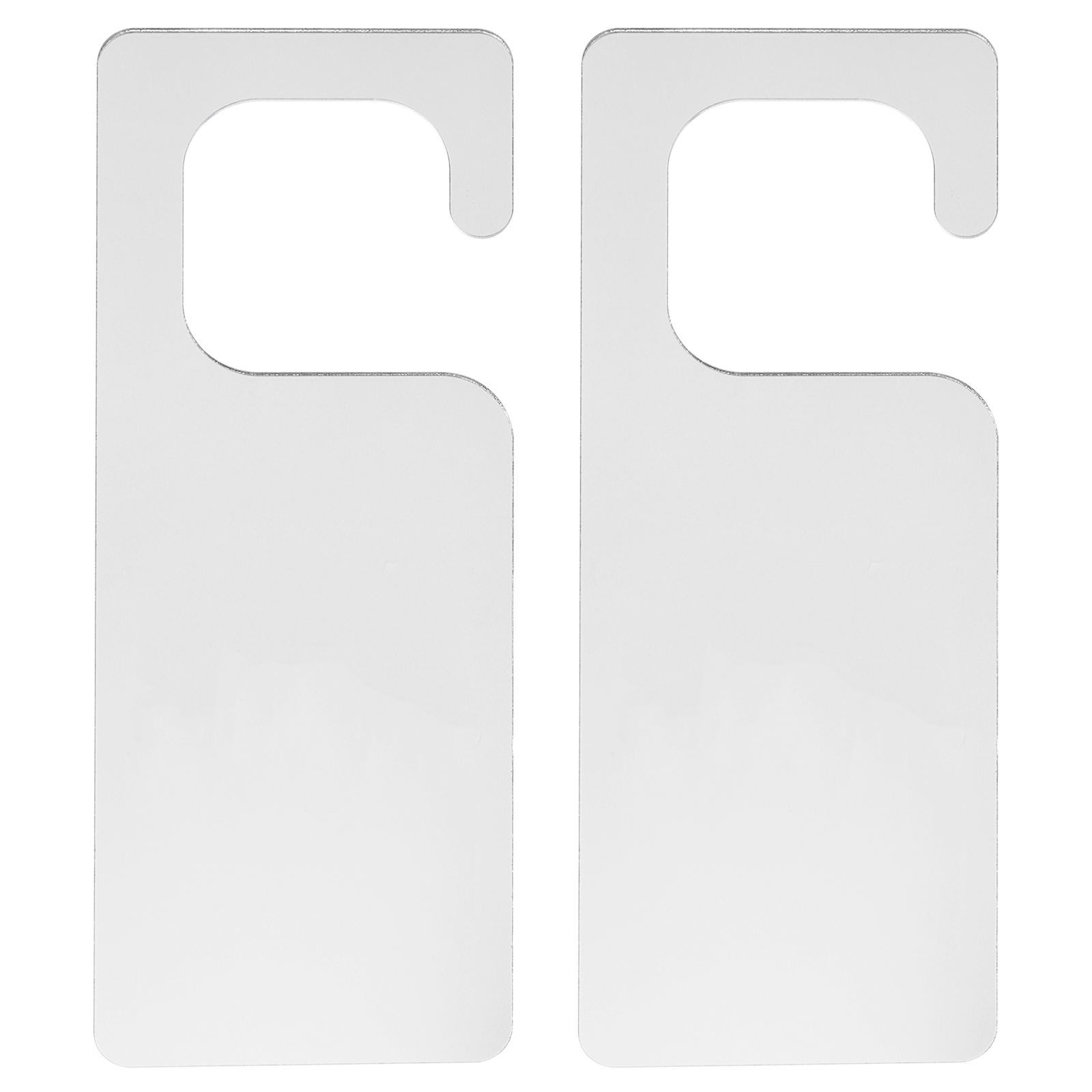Uxcell 2Pack 9.84" Door Hanger Signs Acrylic Sign DIY Blank Door Tag ...
