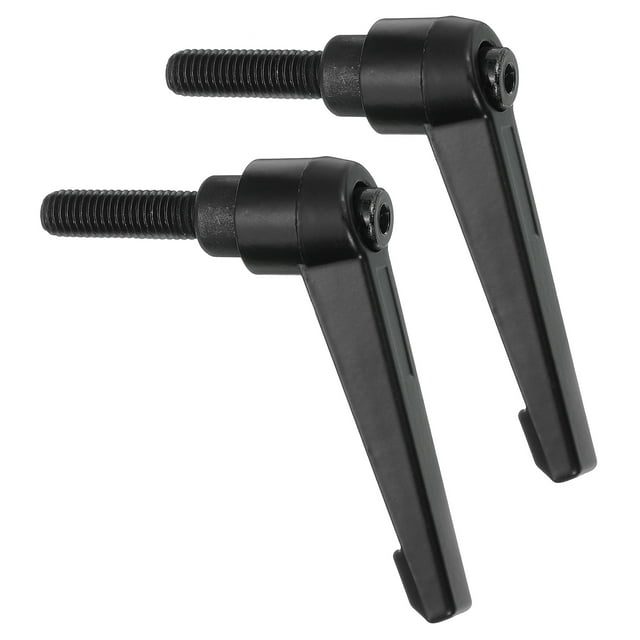 Uxcell 2Pack Clamping Lever Handles, M8 x 25mm Adjustable Knobs Handle ...