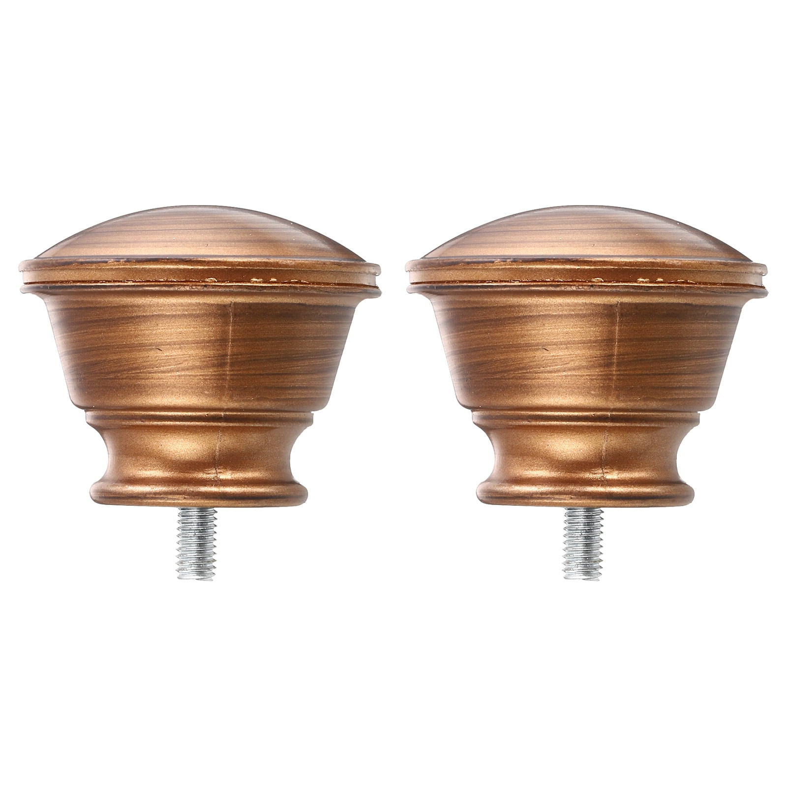 Uxcell 2Pack Decorative Curtain Rod Finials Drapery Rail Head Fit 5/8 ...