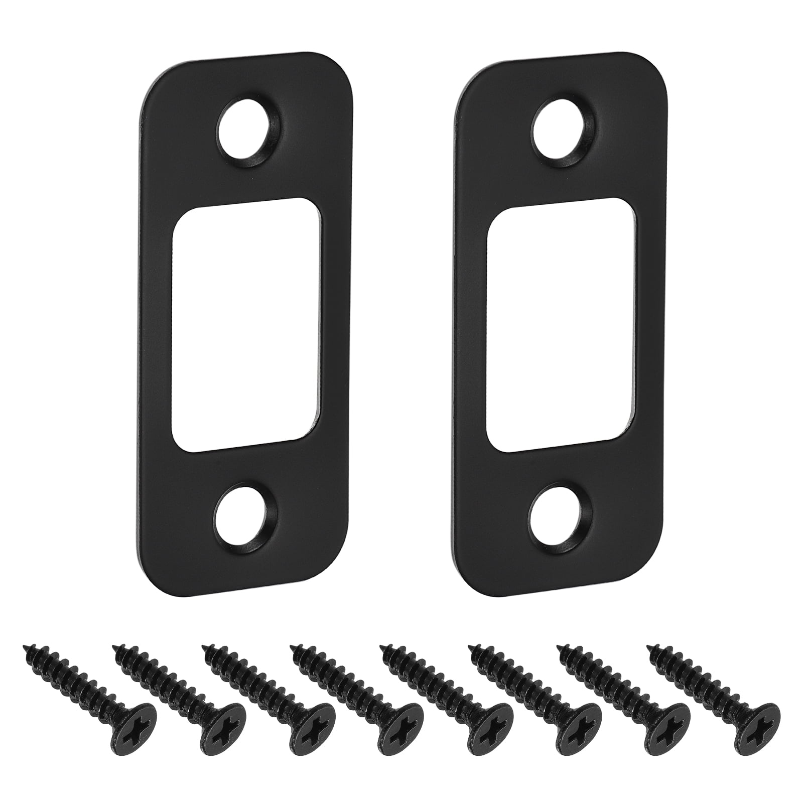 Uxcell 2Pack Door Strike Plate, 57mm x 25.5mm Stainless Steel Latch ...