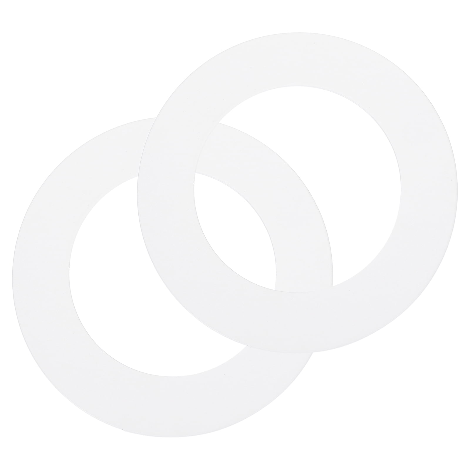 Uxcell 2Pack Goof Rings, 2.8" ID 4.5" OD Steel Flat Goof Trim Ring ...