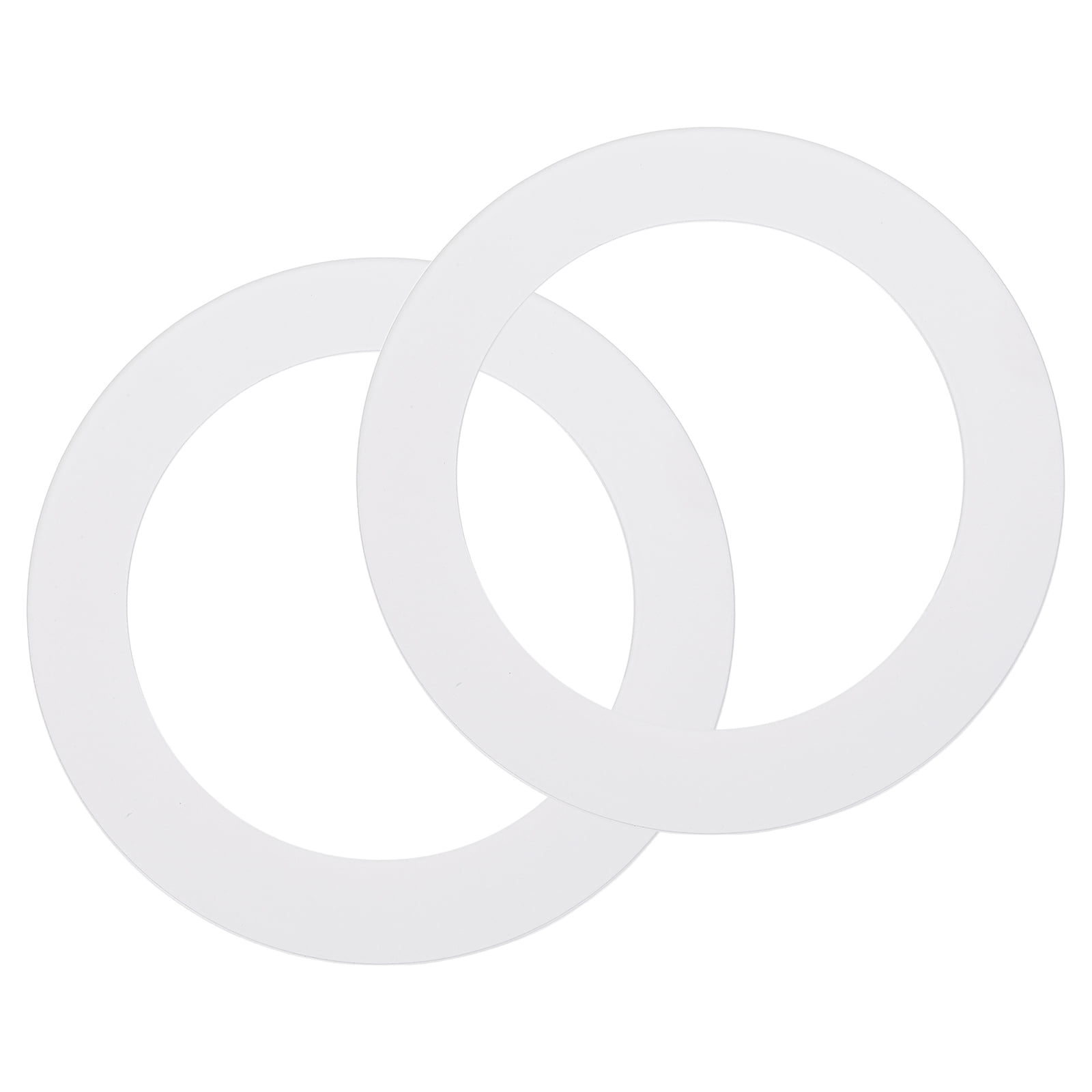 Uxcell 2Pack Goof Rings, 3.4" ID 4.7" OD Steel Flat Goof Trim Ring ...