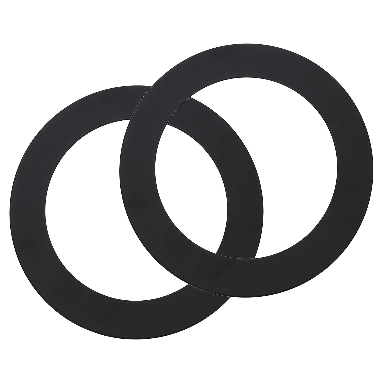Uxcell 2Pack Goof Rings, 3.4" ID 4.7" OD Steel Flat Goof Trim Ring ...