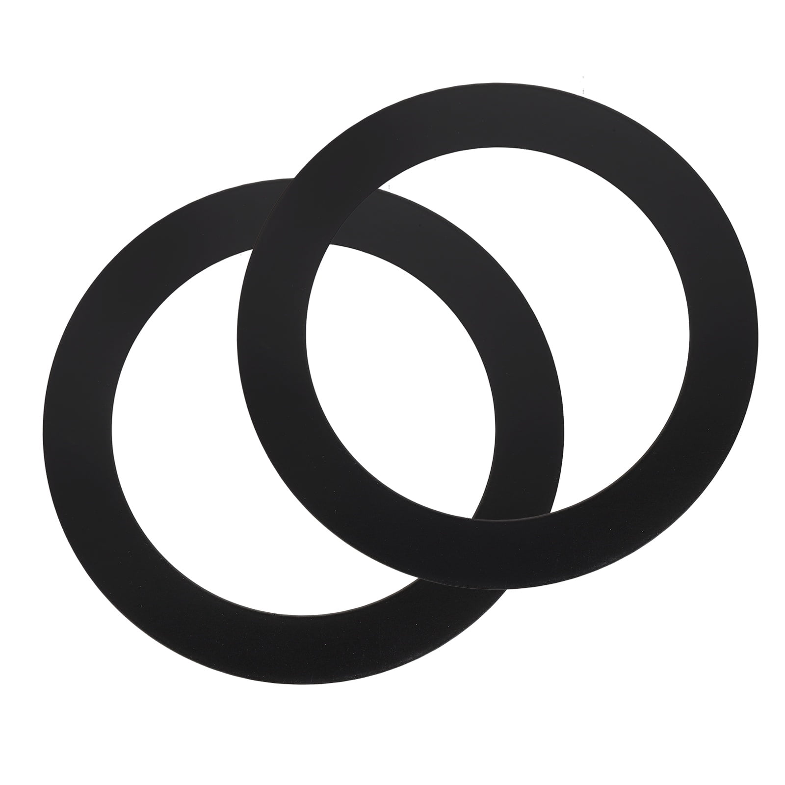 Uxcell 2Pack Goof Rings, 4.9" ID 6.7" OD Steel Flat Goof Trim Ring ...