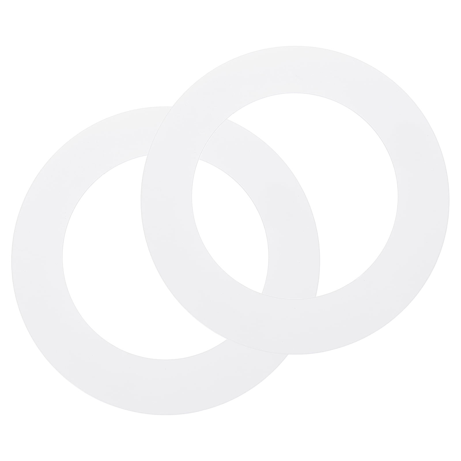 Uxcell 2Pack Goof Rings, 5" ID 7.5" OD Steel Flat Goof Trim Ring Light ...