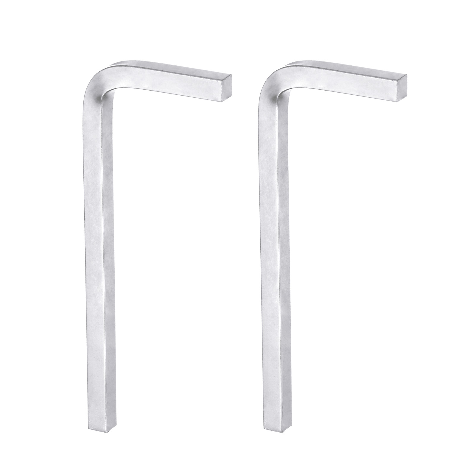 Uxcell 2Pack L-Shaped Square Head Wrench 5mm CrV Durable Square Keys ...