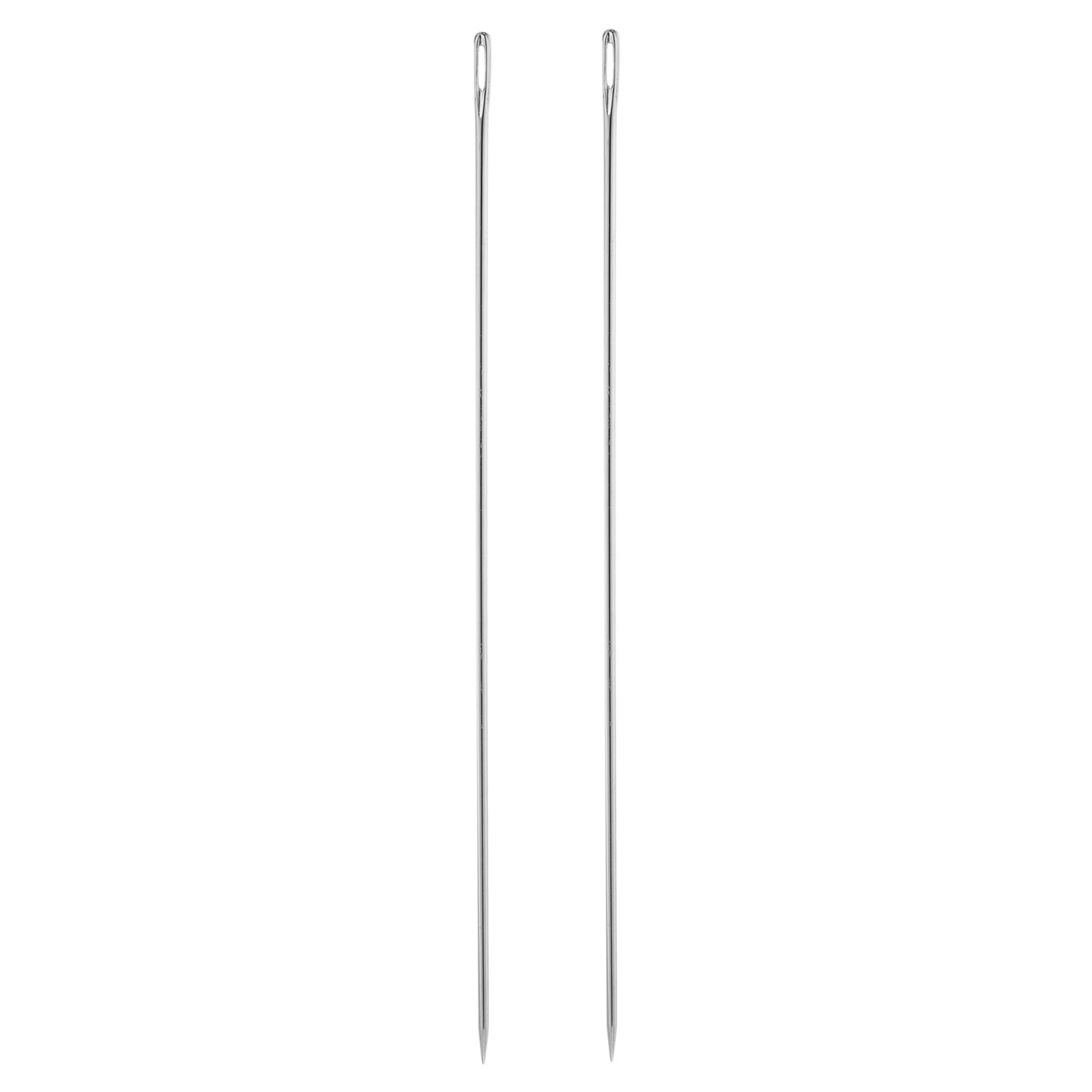 Uxcell 2 Pack Long Hand Sewing Needles 9.84" Length Duty Large Eye ...