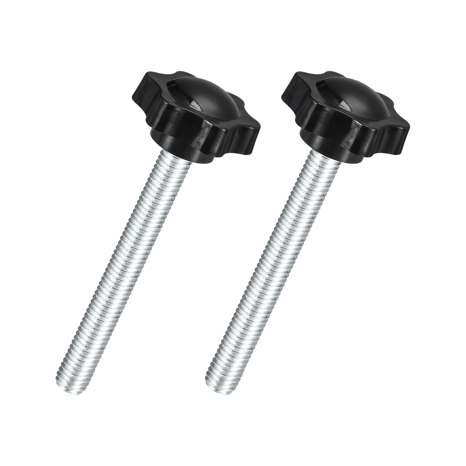 Uxcell 2Pack M10 x 80mm Star Knobs Plastic Hex Shaped Hand Clamping ...