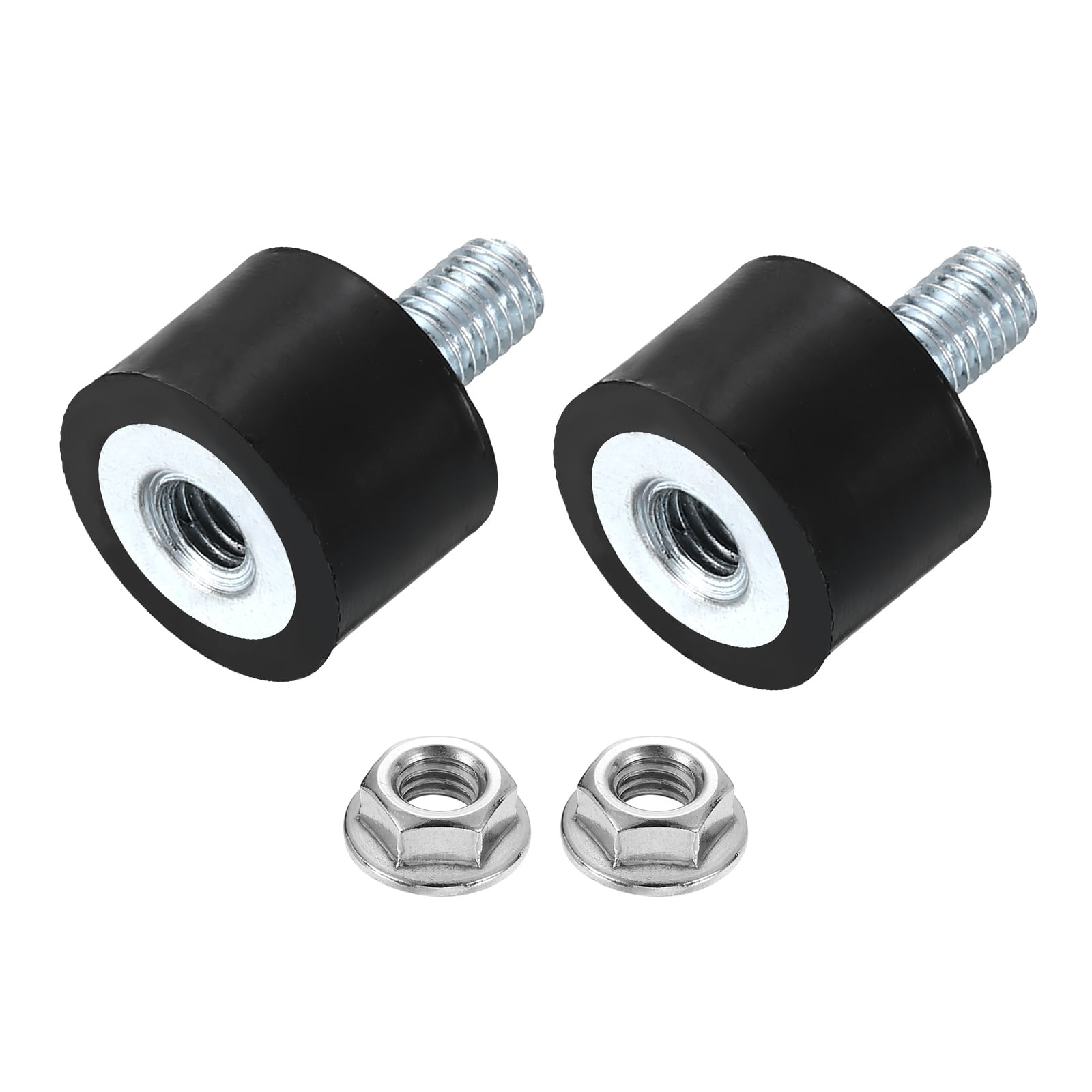 Uxcell 2Pack M5x10mm Rubber Mounts, 15x10mm(DxH) Rubber Studs Shock ...