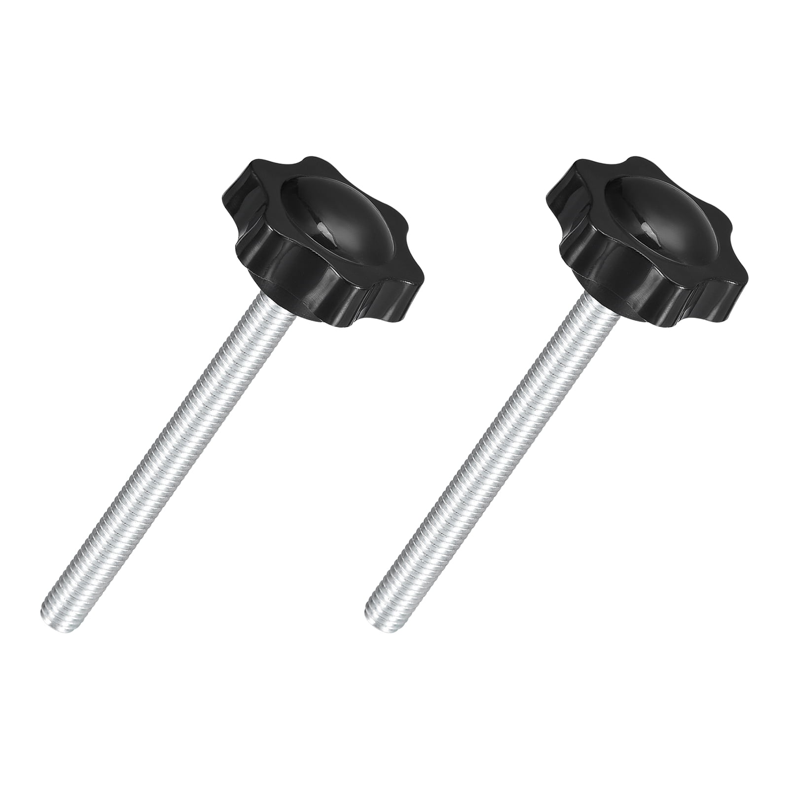 Uxcell 2Pack M8 x 80mm Star Knobs Plastic Hex Shaped Hand Clamping Knob ...