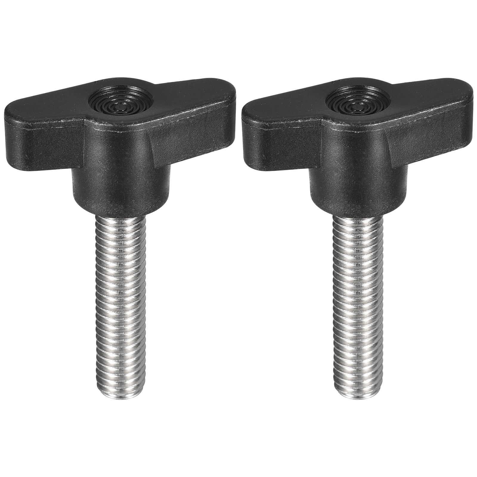 Uxcell 2Pack Metric 304 Stainless Steel Clamping Screw Knob T Shaped Thumb Screws M8 x 35mm ...