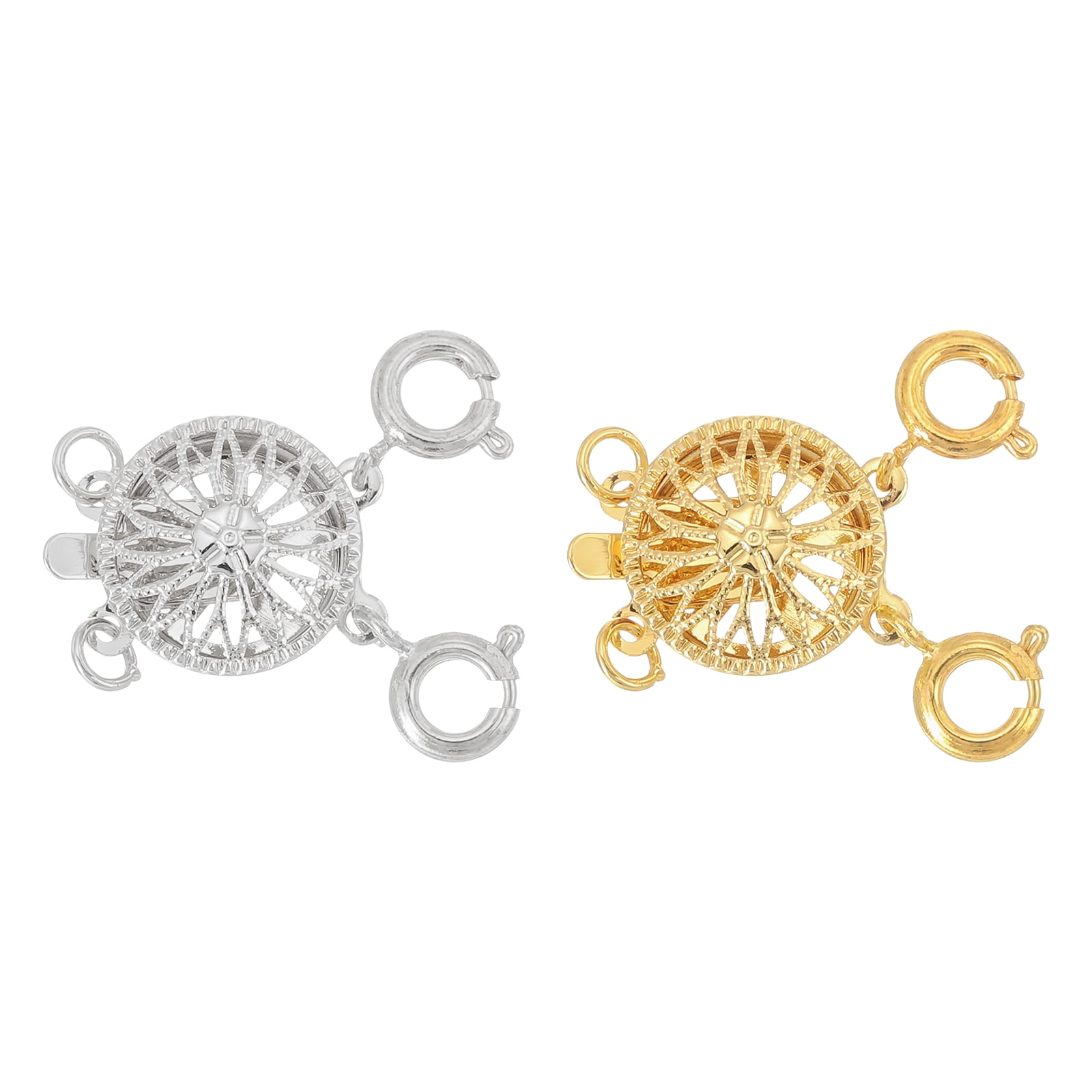 Uxcell 2Pack Necklace Layering Clasps 2 Stands Slide Lock Clasp ...