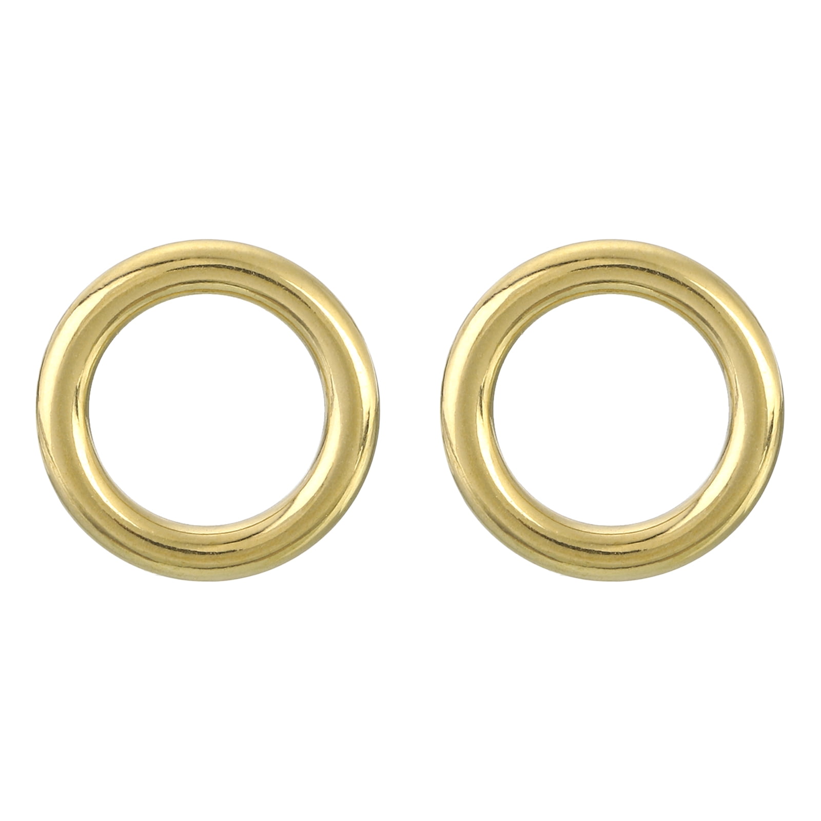 Uxcell 2Pack O Ring Buckle 16mm/0.63", Brass Seamless Welded Circle ...