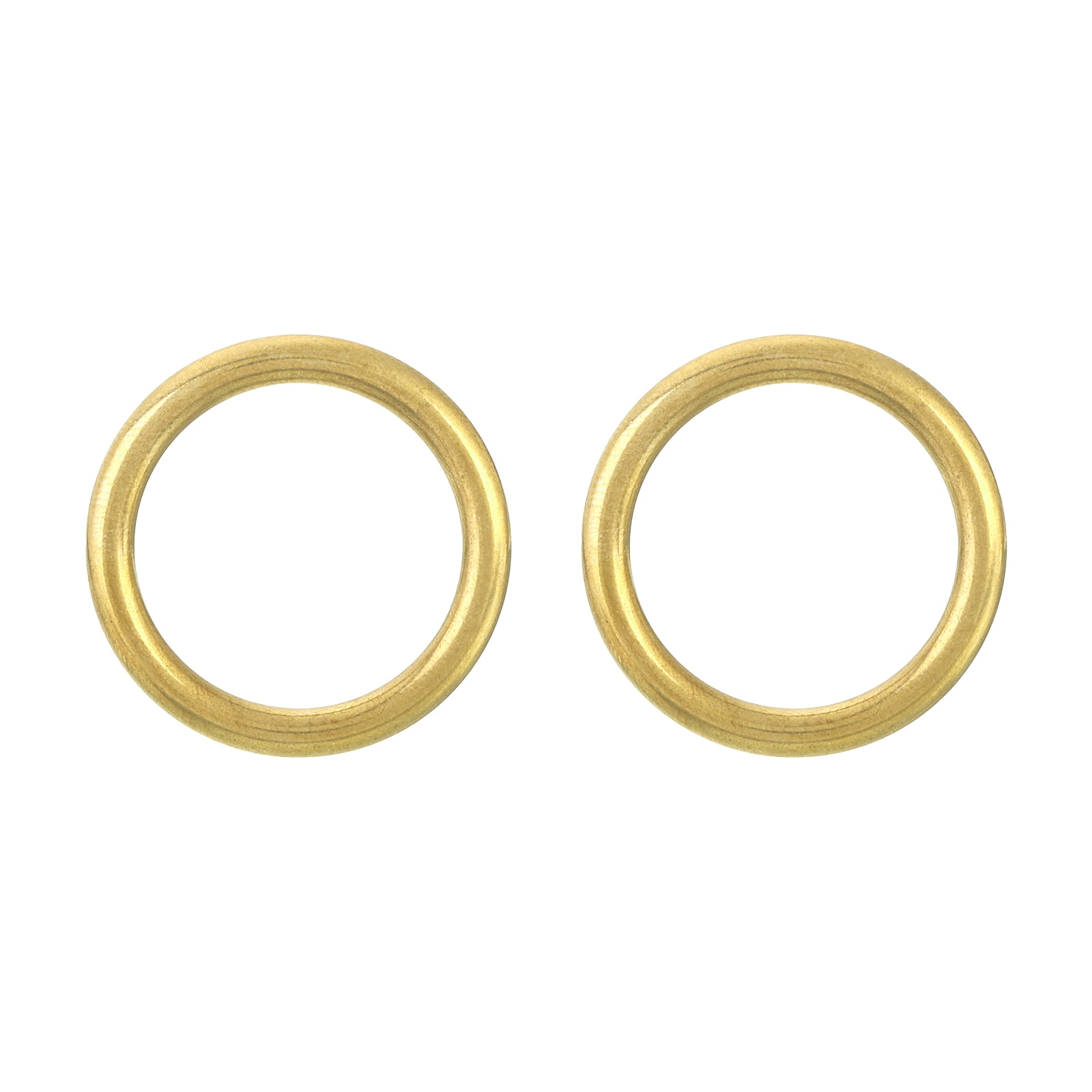 Uxcell 2Pack O Ring Buckle 25mm/0.98", Brass Seamless Welded Circle ...