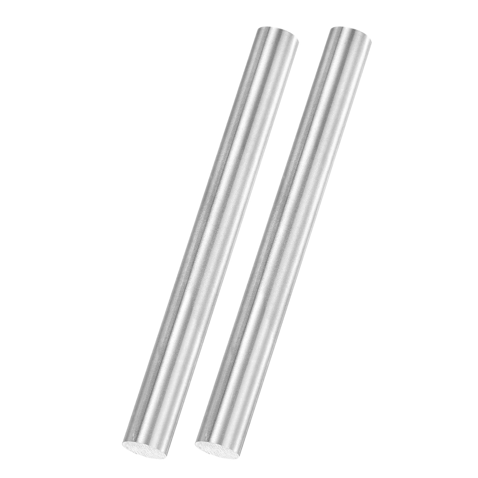Uxcell 2Pack Round Steel Rods, 10mm x 100mm SKD11 Steel Solid Lathe Bar ...