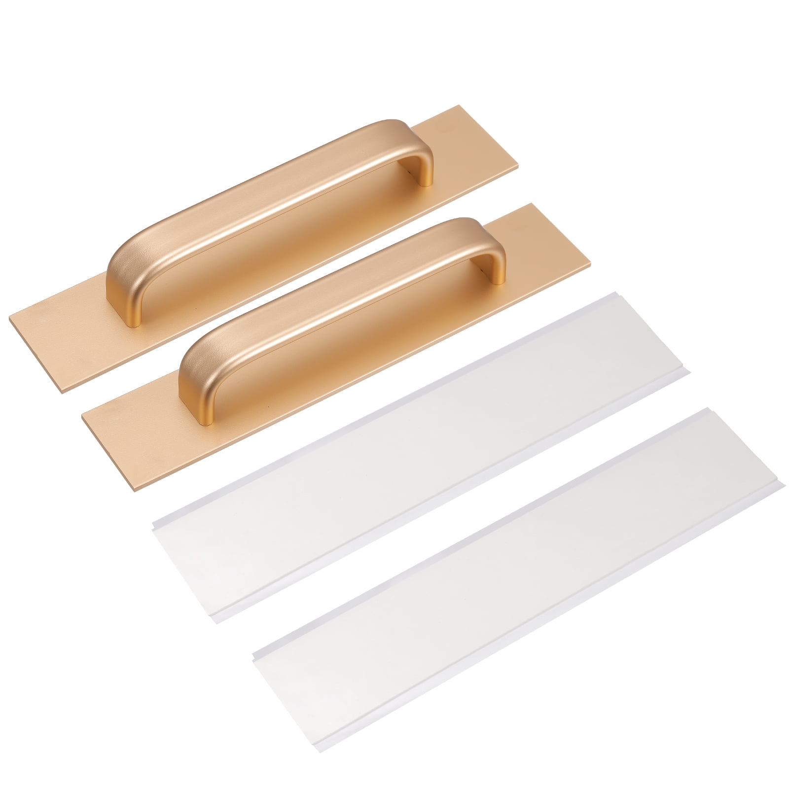Uxcell 2Pack Self Stick Handles, Gold Aluminum Alloy Self Adhesive ...
