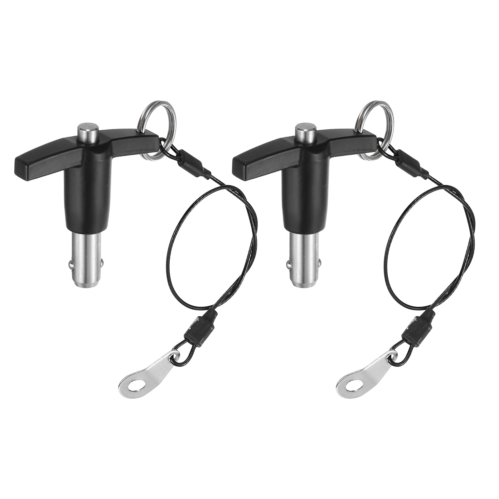 Uxcell 2Pack T Handle Lock Pins, 10mm x 10mm Usage Length Stainless ...