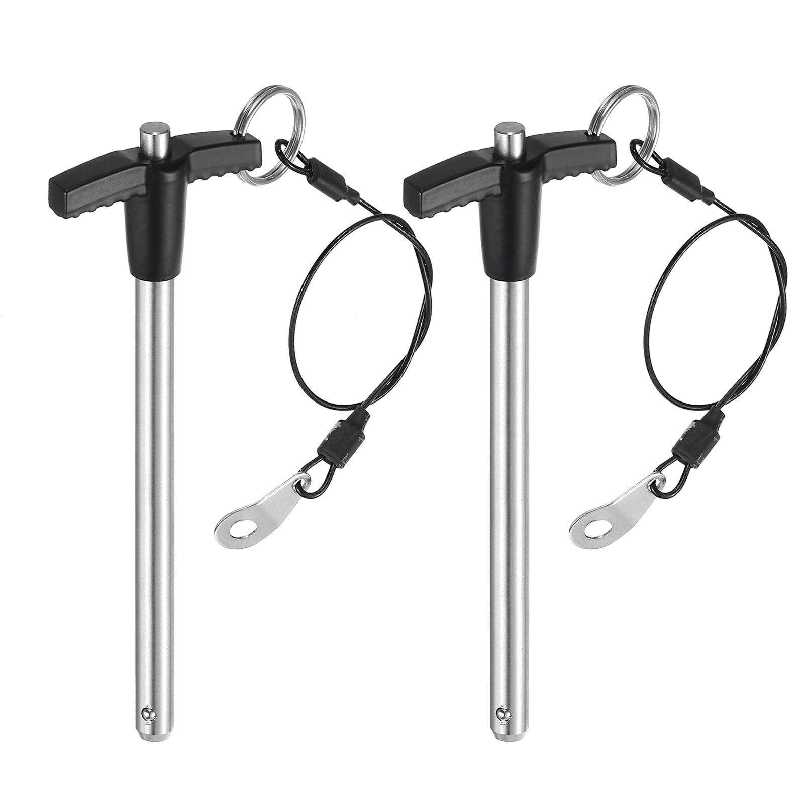 Uxcell 2Pack T Handle Lock Pins, 8mm x 90mm Usage Length Stainless ...