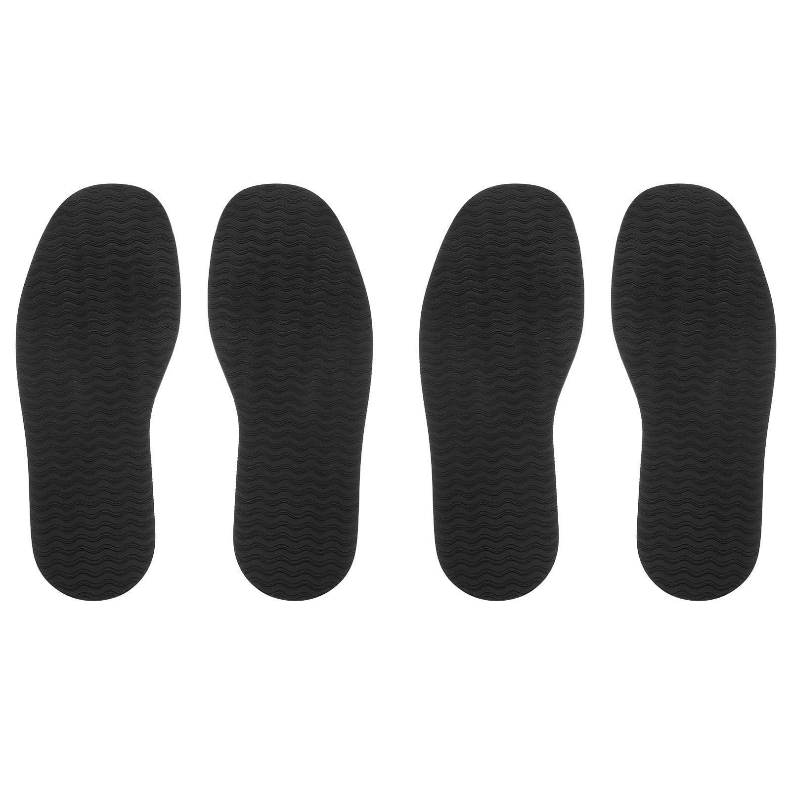 Uxcell 2Pair Shoe Rubber Full Sole Repair 4mm Thickness Replacement ...
