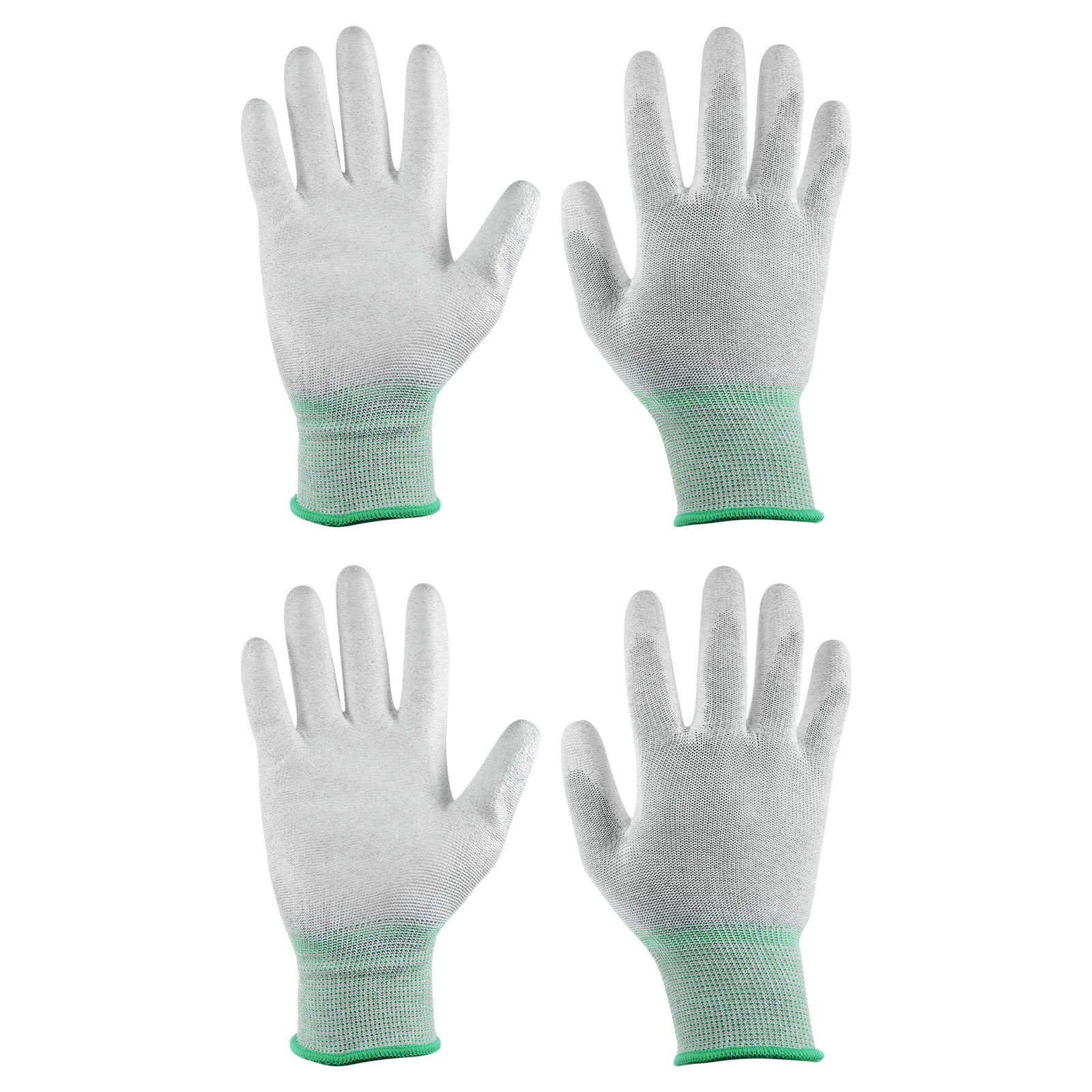 Uxcell 2Pairs ESD Anti Static Gloves 20cm PU Coated High Resistance ...