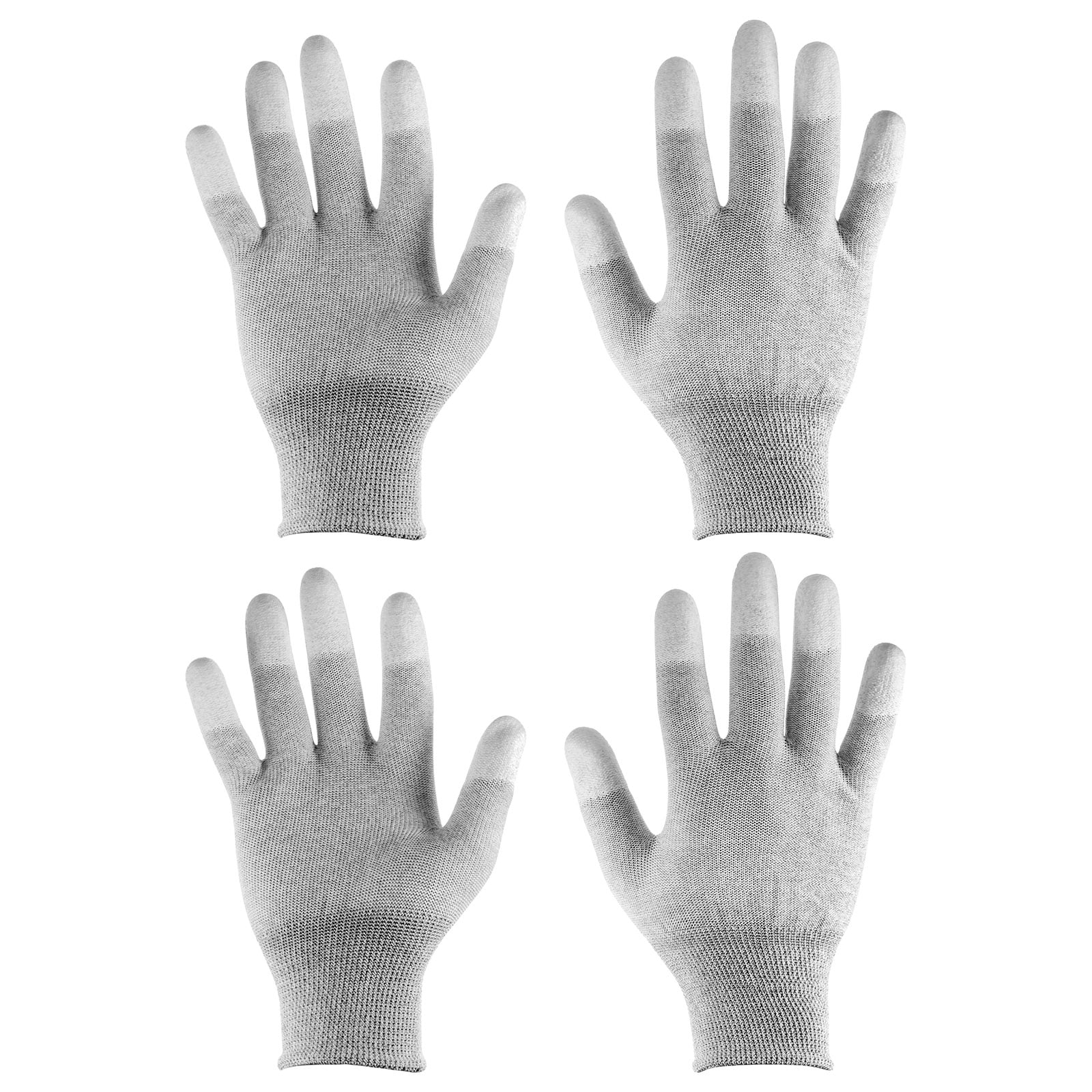 Uxcell 2Pairs ESD Anti Static Gloves 21cm High Resistance Carbon Fiber ...