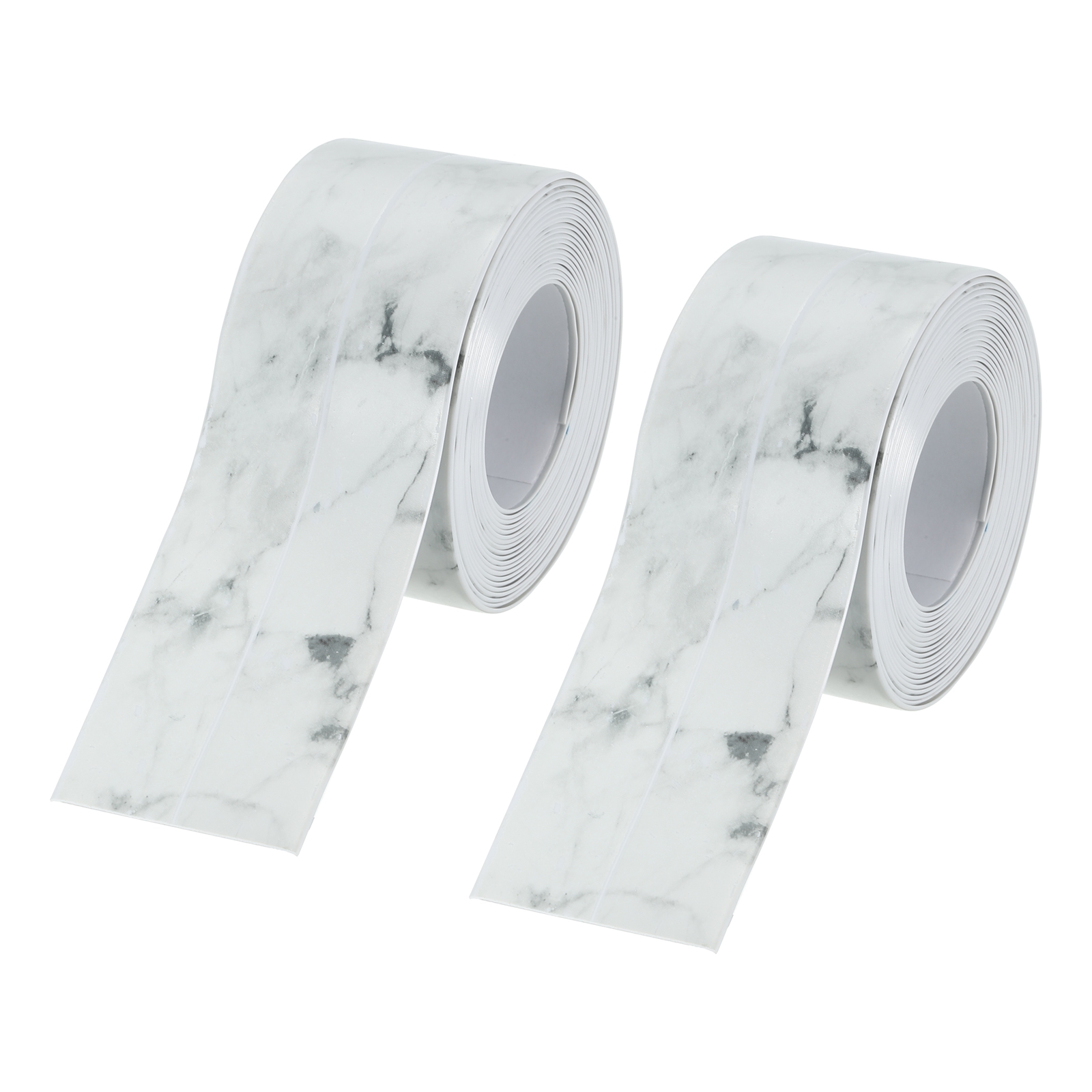 Uxcell 2Pcs 1.5in ×10.5Ft Marble Grey Kitchen and Bath Sealant Strip ...