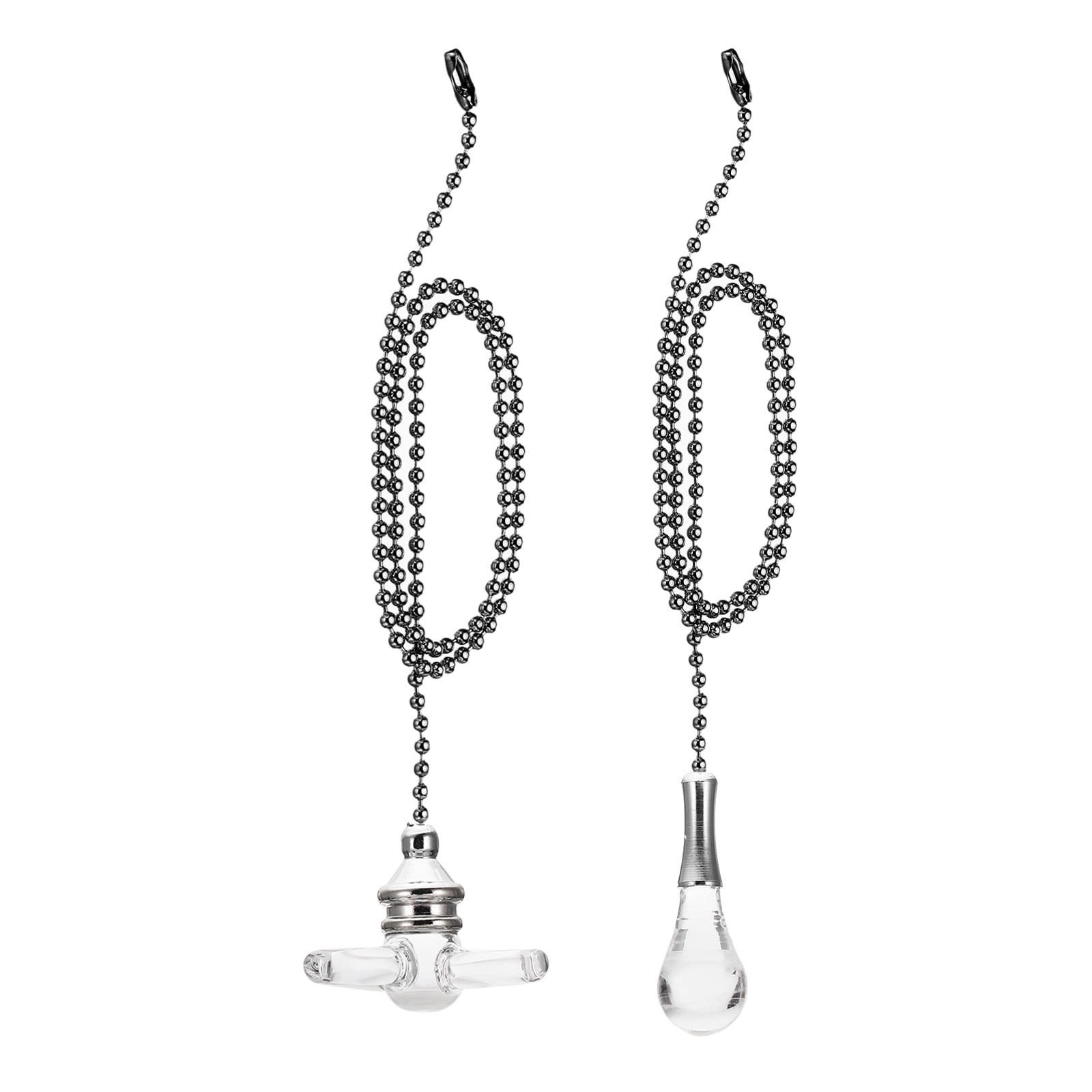 Uxcell 2Pcs 14" Light Bulb&Fan Cord Ceiling Fan Pull Chain Extender ...