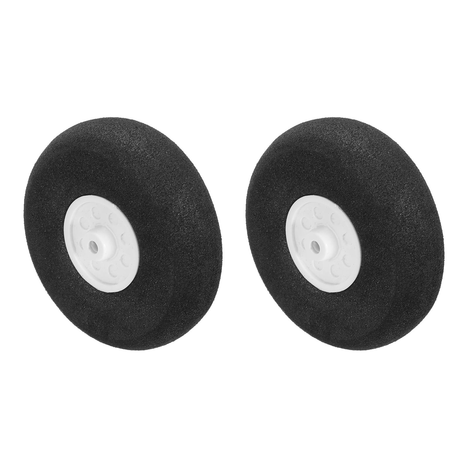 Uxcell 2Pcs 2"OD x 0.63"T RC Airplane Wheels Aircraft Sponge Wheels ...