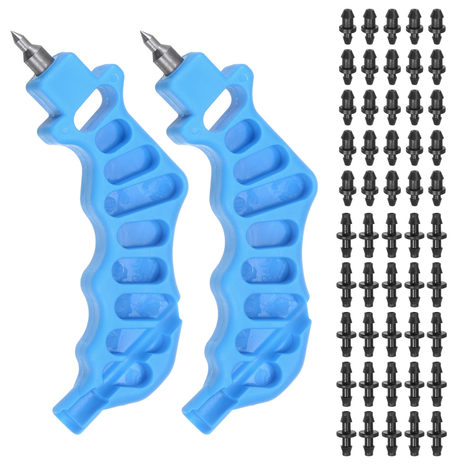 Uxcell 2Pcs 2-in-One Drip Irrigation Tubing Hole Punch 4mm for 1/4 Inch ...