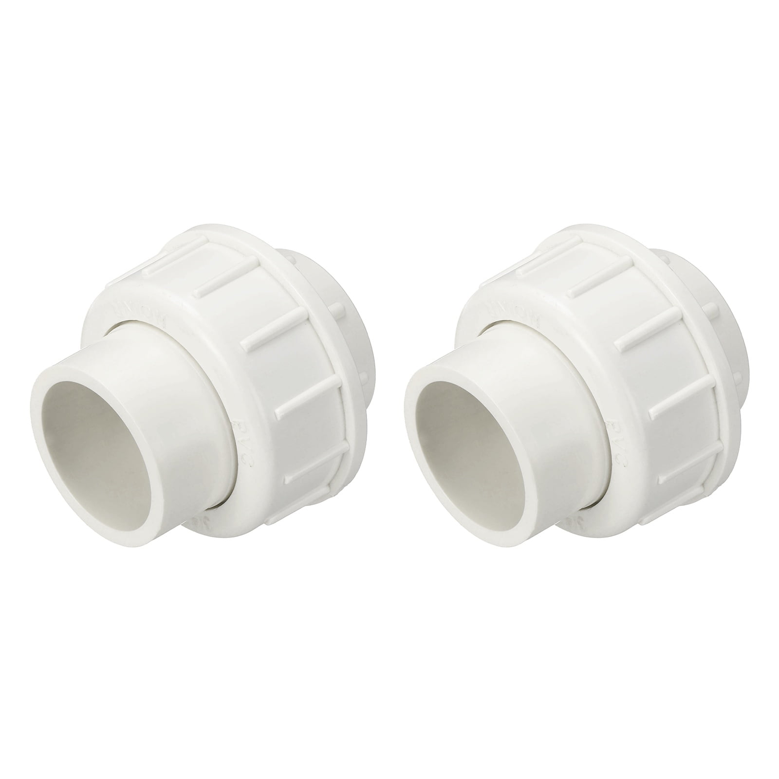 Uxcell 2Pcs 3/4" Union Coupling Pipe Fitting, SCH40 (Socket x Socket ...