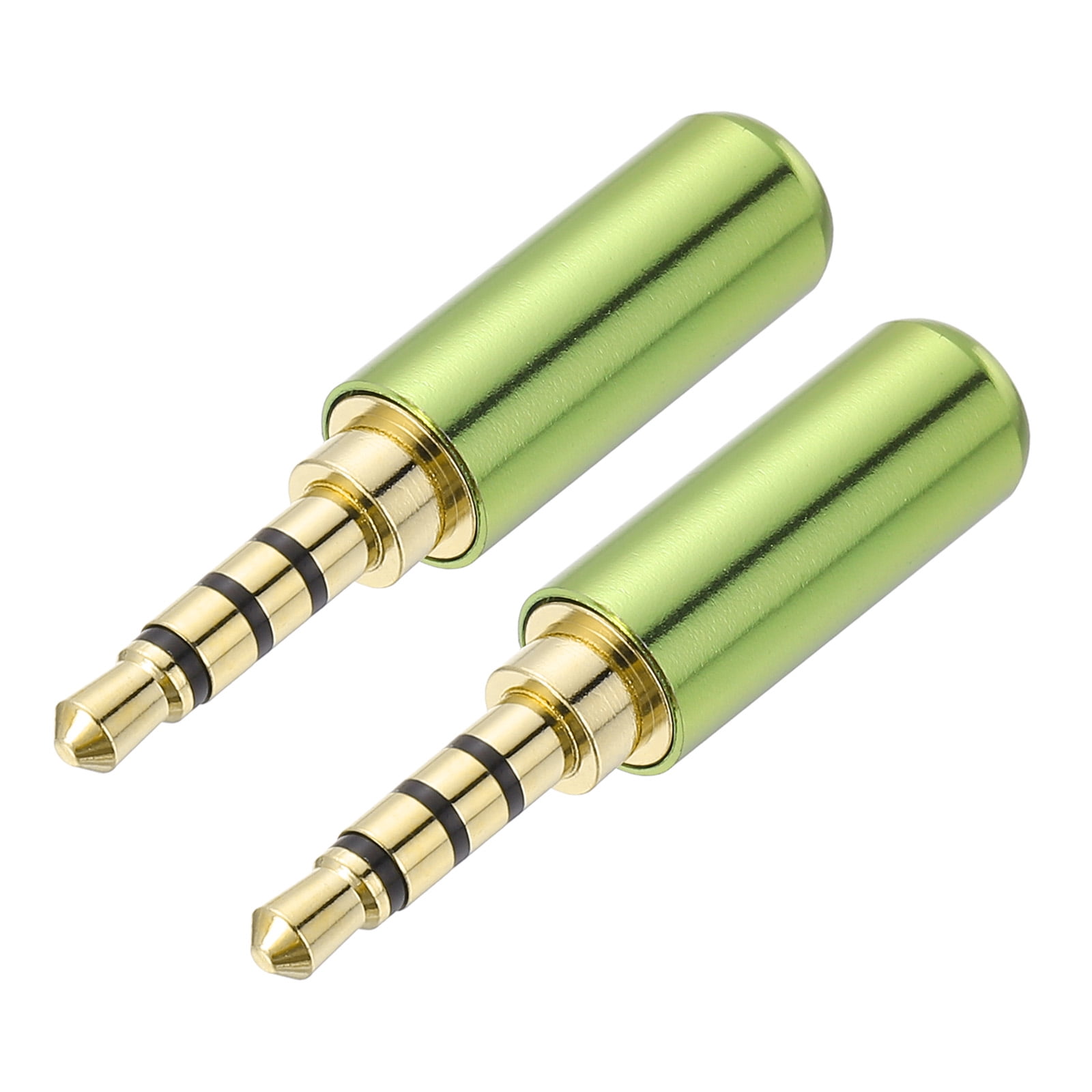 Uxcell 2Pcs 3.5mm Replacement Repair Plug Jack, 4 Pole Metal Stereo ...