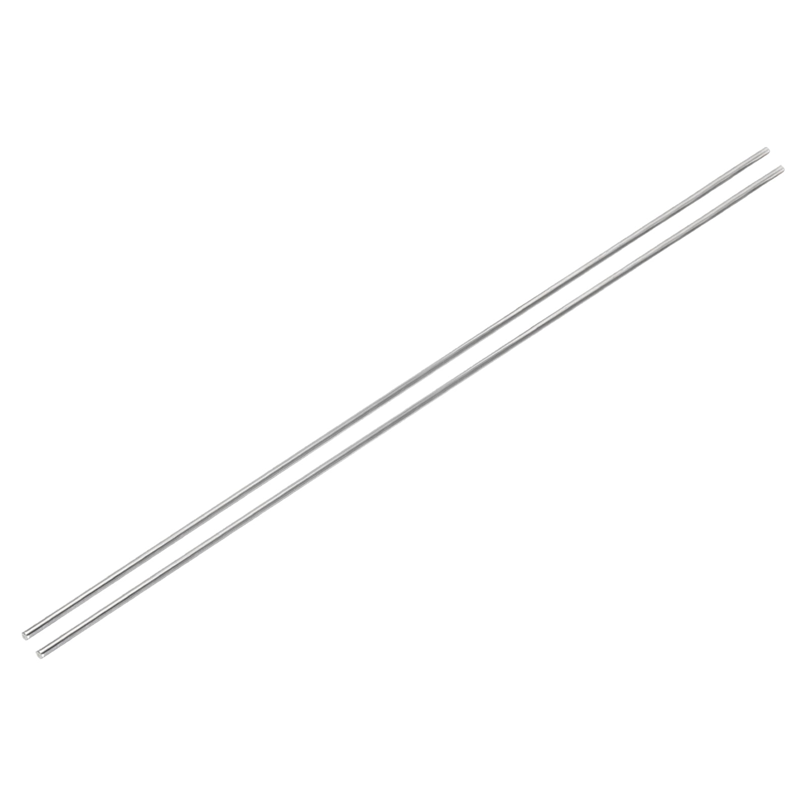 Uxcell 2Pcs 3.5mm x 400mm 304 Stainless Steel Rods, Round Metal Solid ...