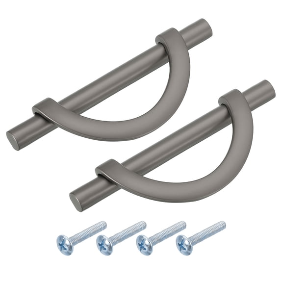 Uxcell 2Pcs 3.78 inch Kitchen Cabinet Handle with Screw Gray - Walmart.com