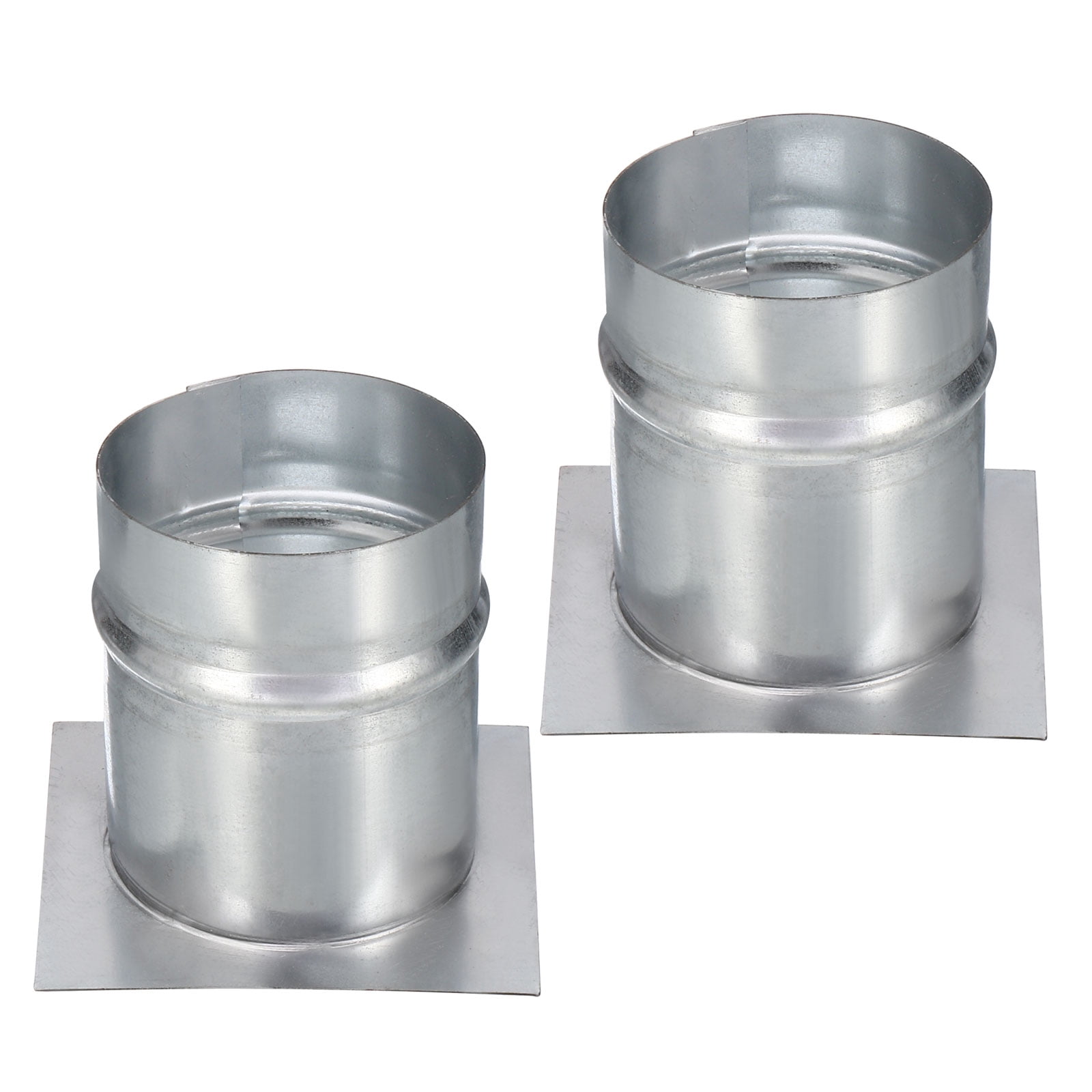 Uxcell 2Pcs 3" Galvanized Steel Duct Connector Flange Air Ducting ...