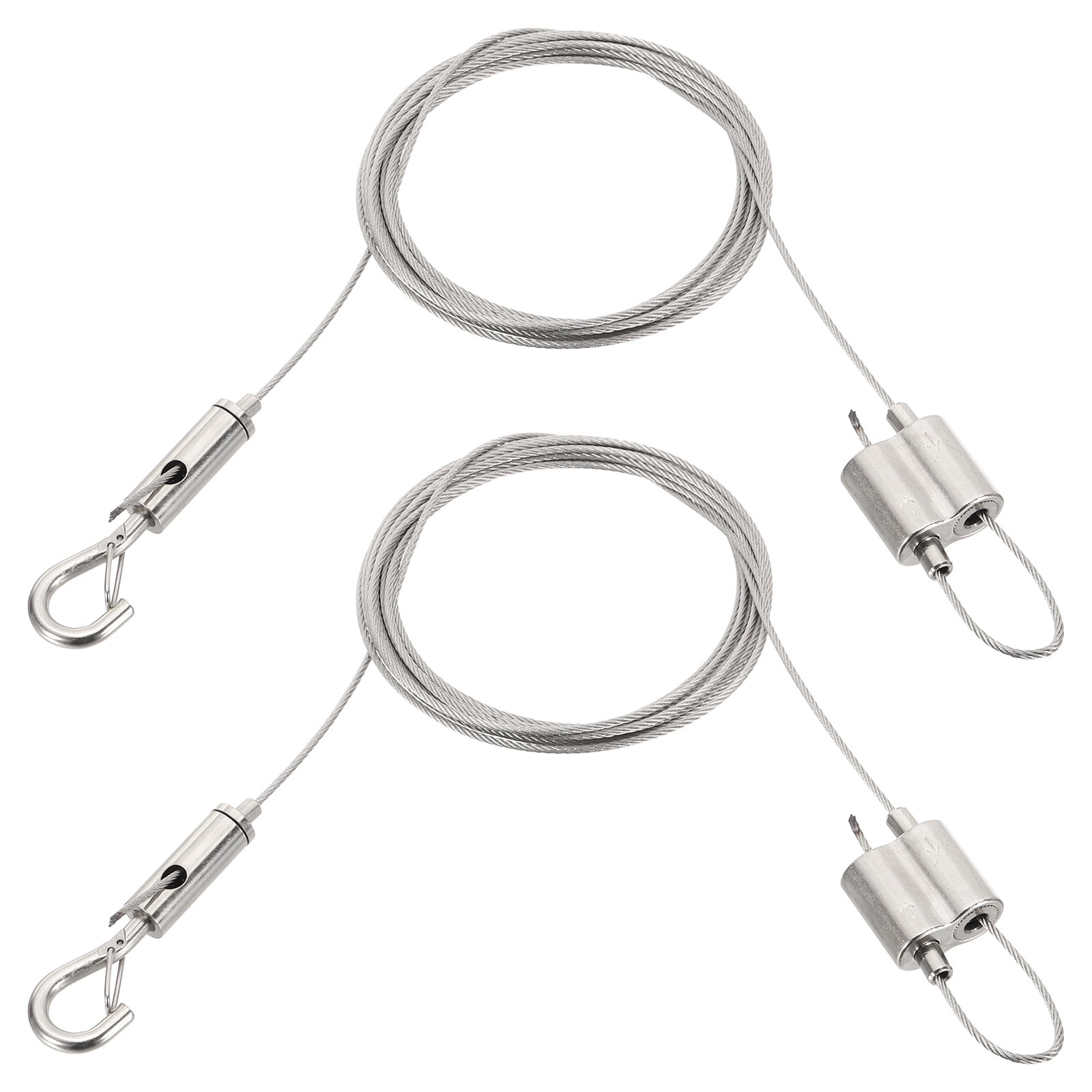 Uxcell 2 Sets 3 Meters x 1.5mm Picture Hanging Wire with Double Way ...