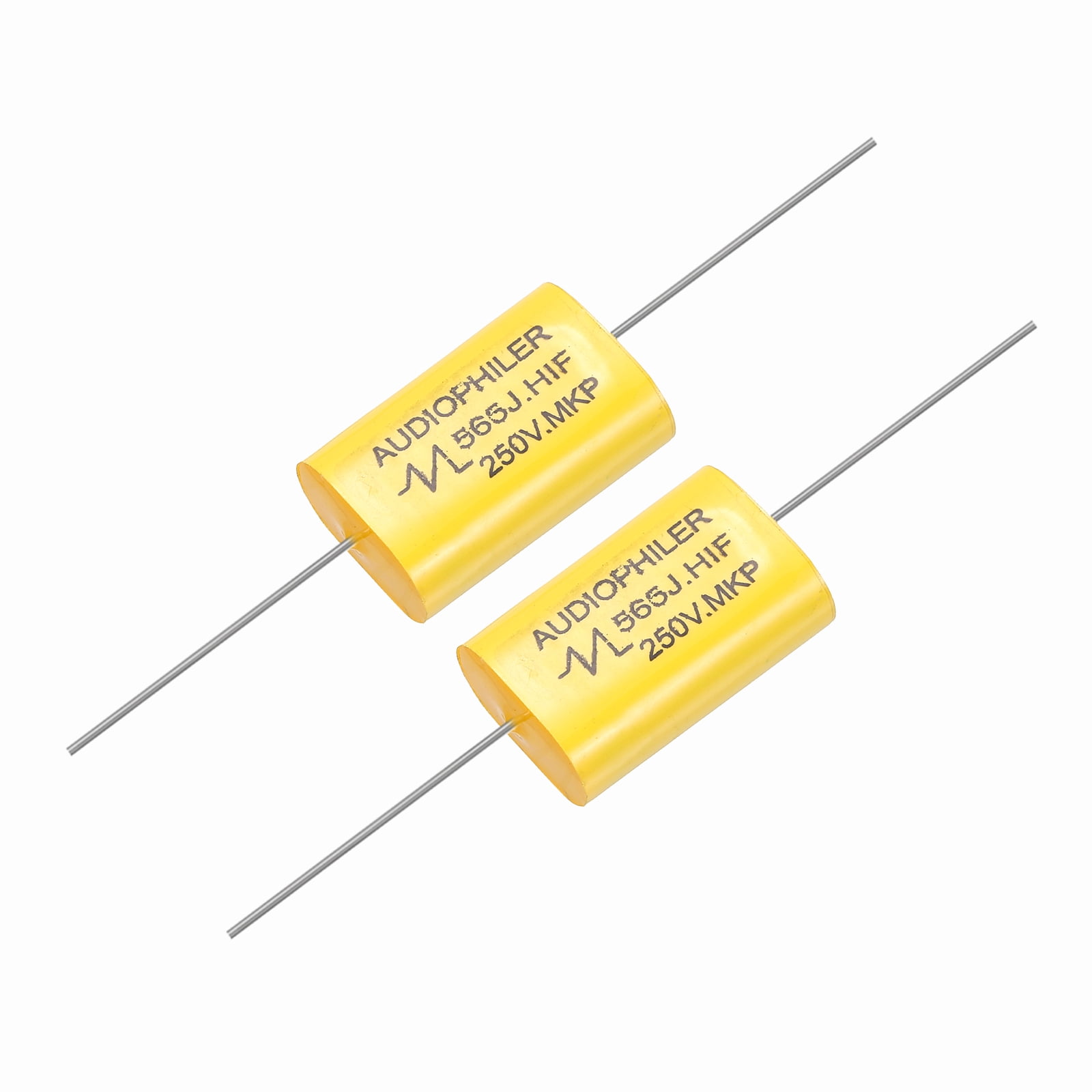 Uxcell 2Pcs 5.6uF High-Frequency Divider Capacitor, 250V Audio Speaker ...