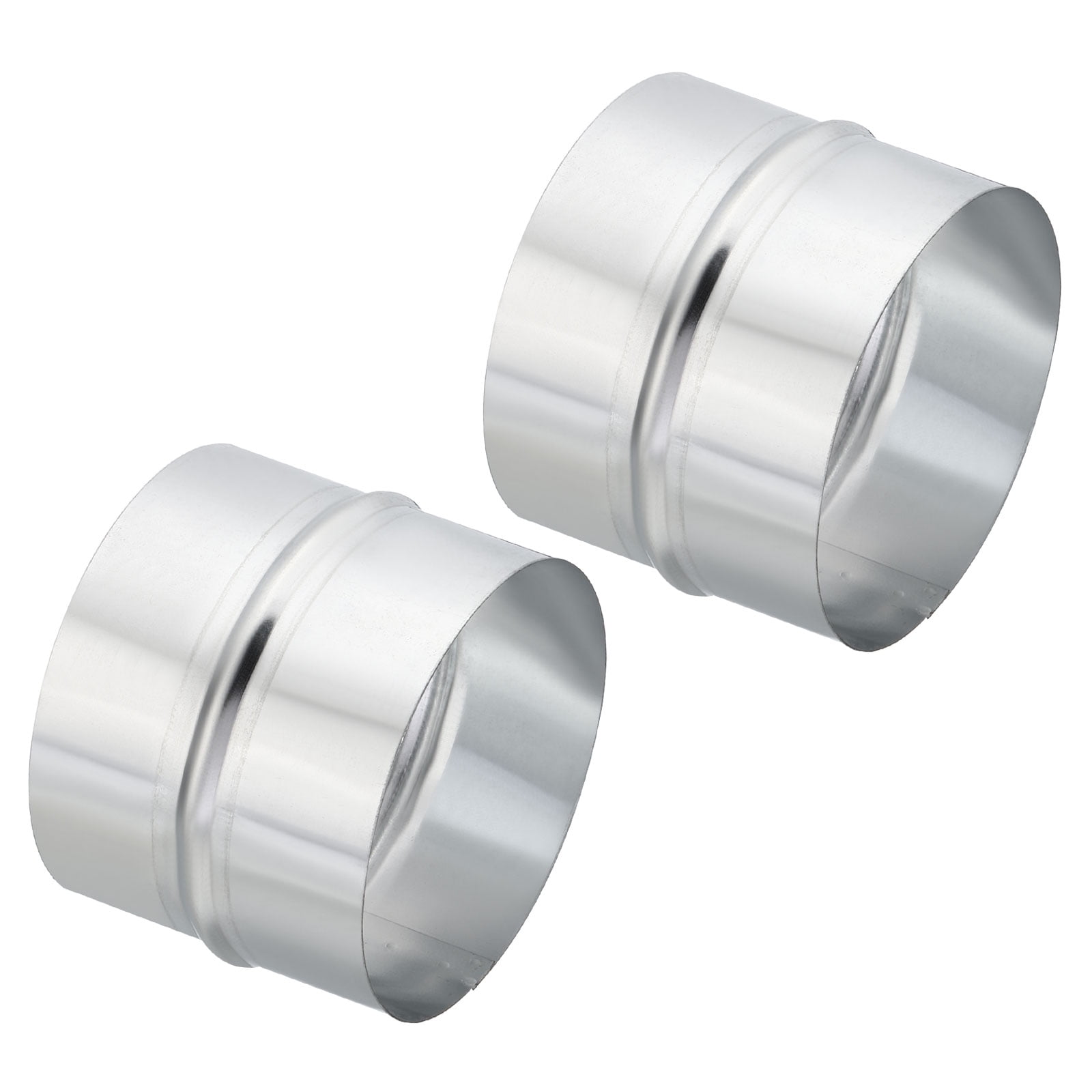 Uxcell 2Pcs 5" Galvanized Steel Duct Connector Duct Coupling Vent ...