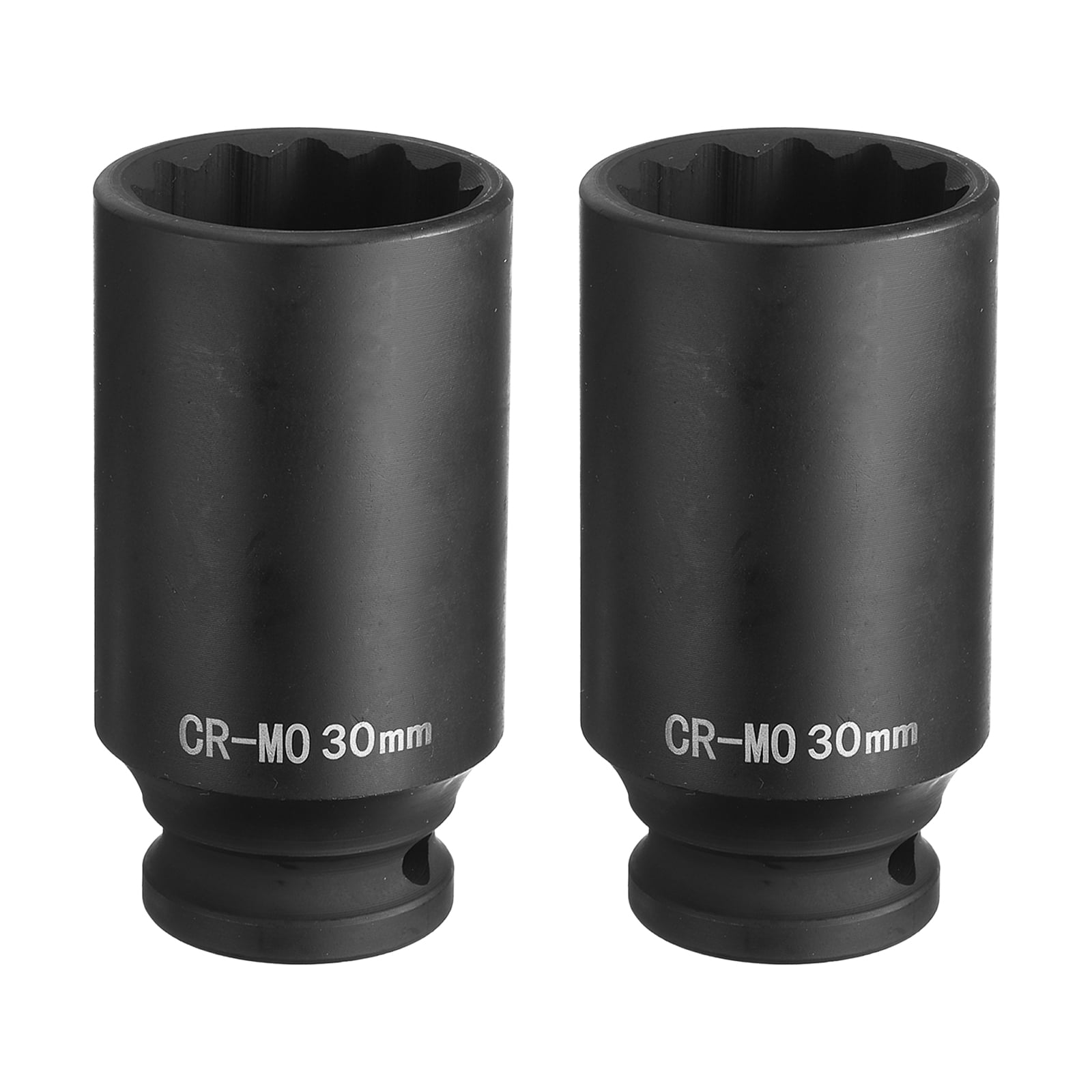 Uxcell 2Pcs 6-Point Deep Impact Socket 1/2 Inch Drive 30mm Metric ...