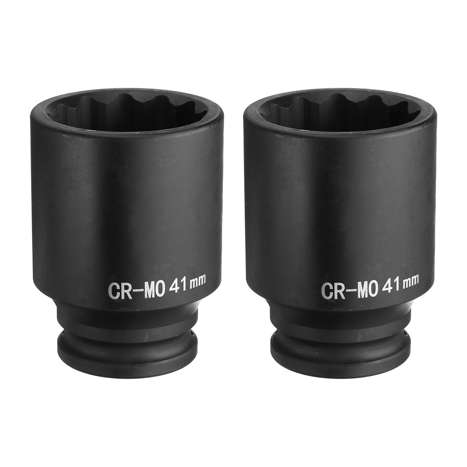 Uxcell 2Pcs 6-Point Deep Impact Socket 1/2 Inch Drive 41mm Metric ...