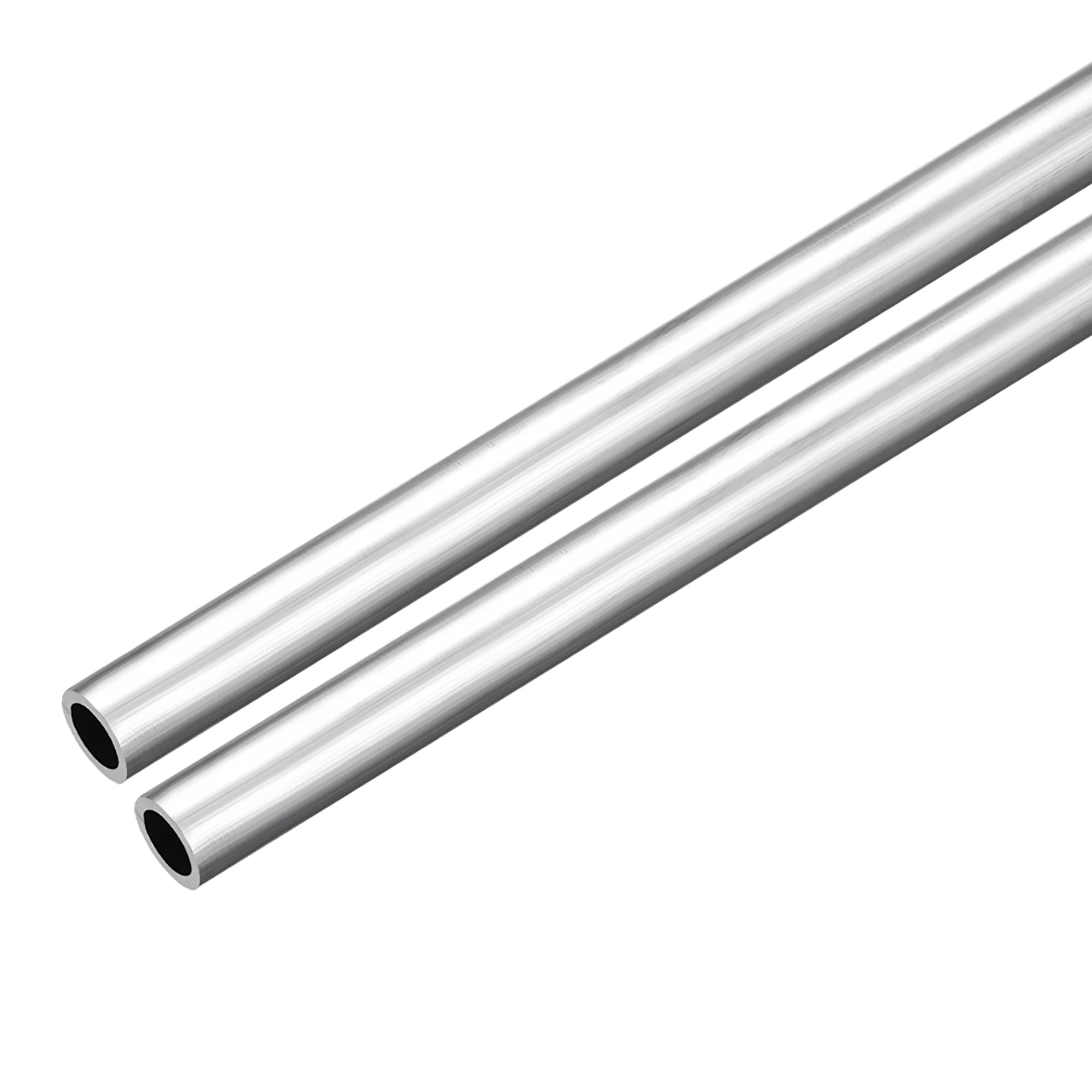 Uxcell 2 Pcs 6063 Seamless Aluminum Round Straight Tubing 11mm OD 8mm ...