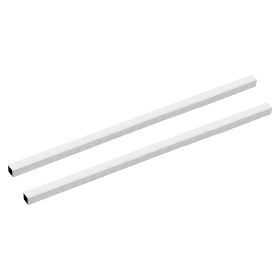 Uxcell 2Pcs 6063 Square Aluminum Tube, 12mm x 12mm x 1mm Wall Thickness ...