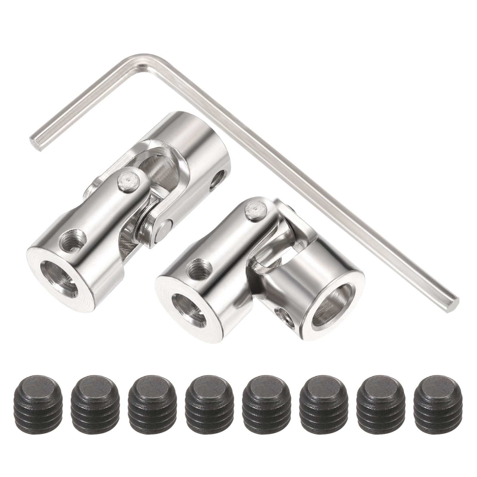 Uxcell 2Pcs 6mm to 8mm ID Steering Universal Joint Shaft Coupling ...