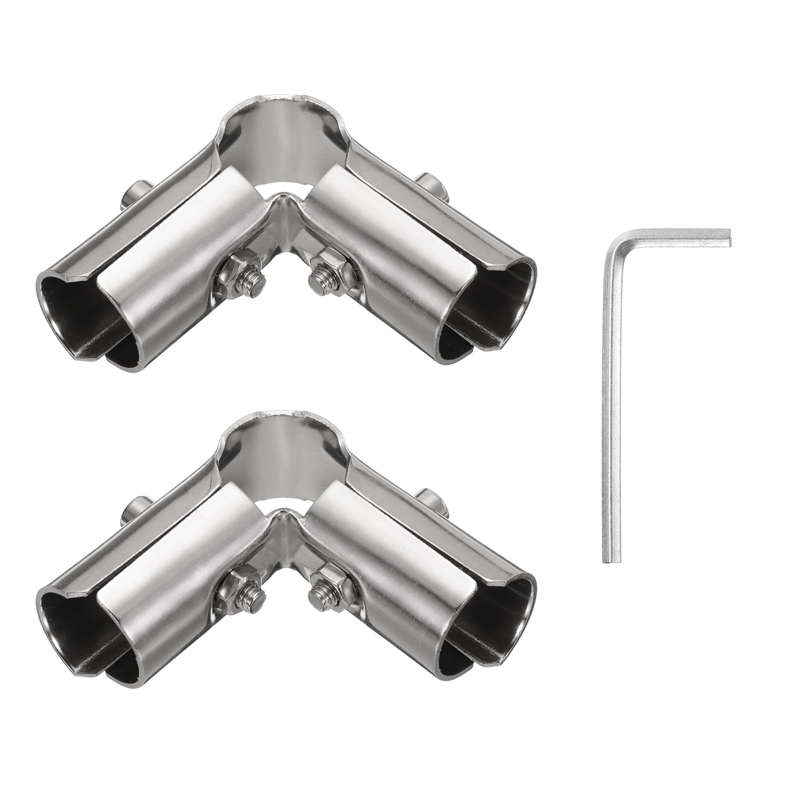 Uxcell 2Pcs 90 Degree Structural Pipe Connectors 1" Fit Pipe Dia 3 Way ...