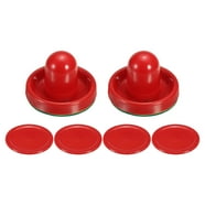Redline Replacement Table Air Hockey Striker Puck Set Includes Two Red ...
