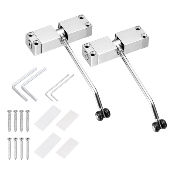 Uxcell 2Pcs Automatic Spring Door Closers, 304 Stainless Steel Surface ...