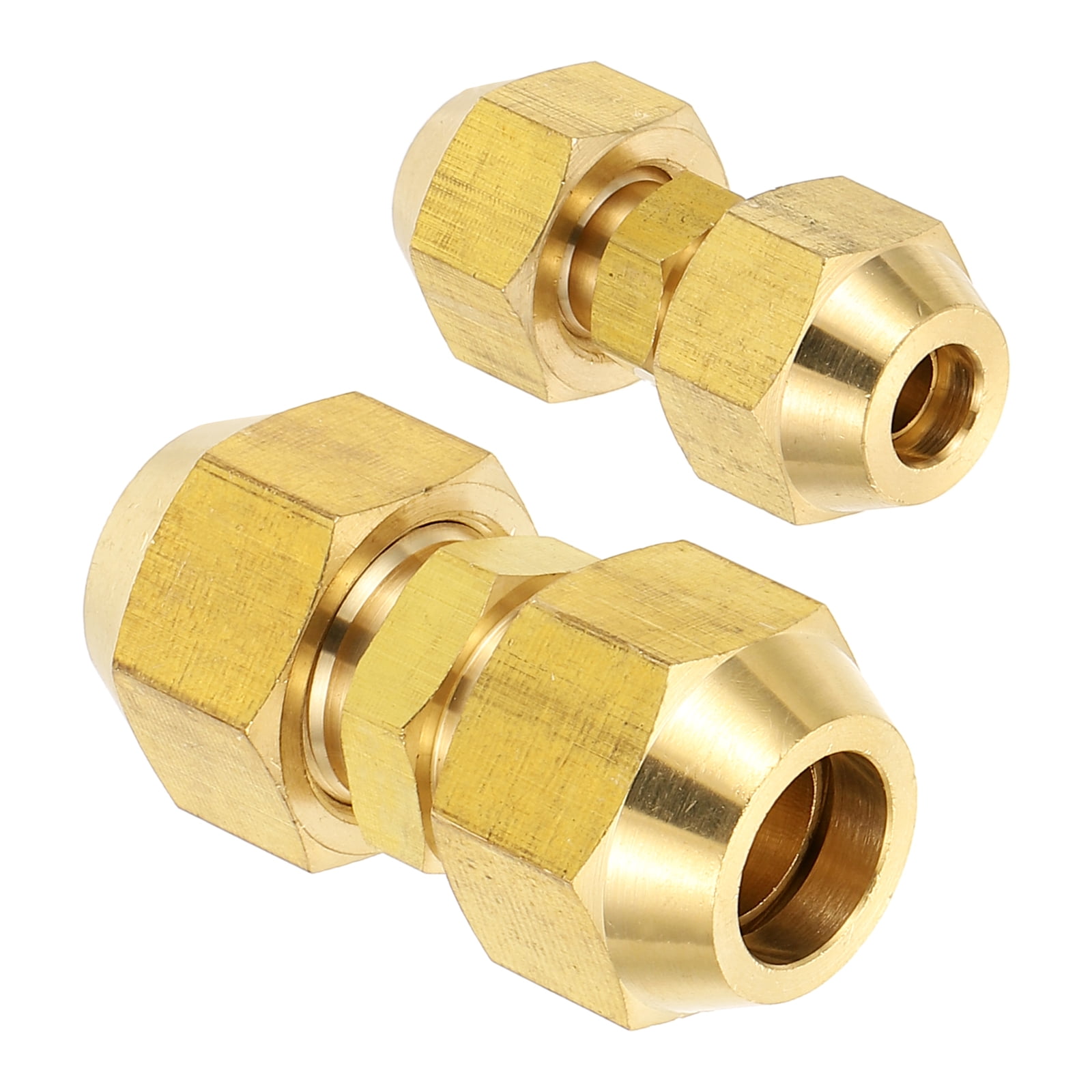 Uxcell 2Pcs Brass Pipe Extension Joint Connector for 1/4" and 1/2 ...