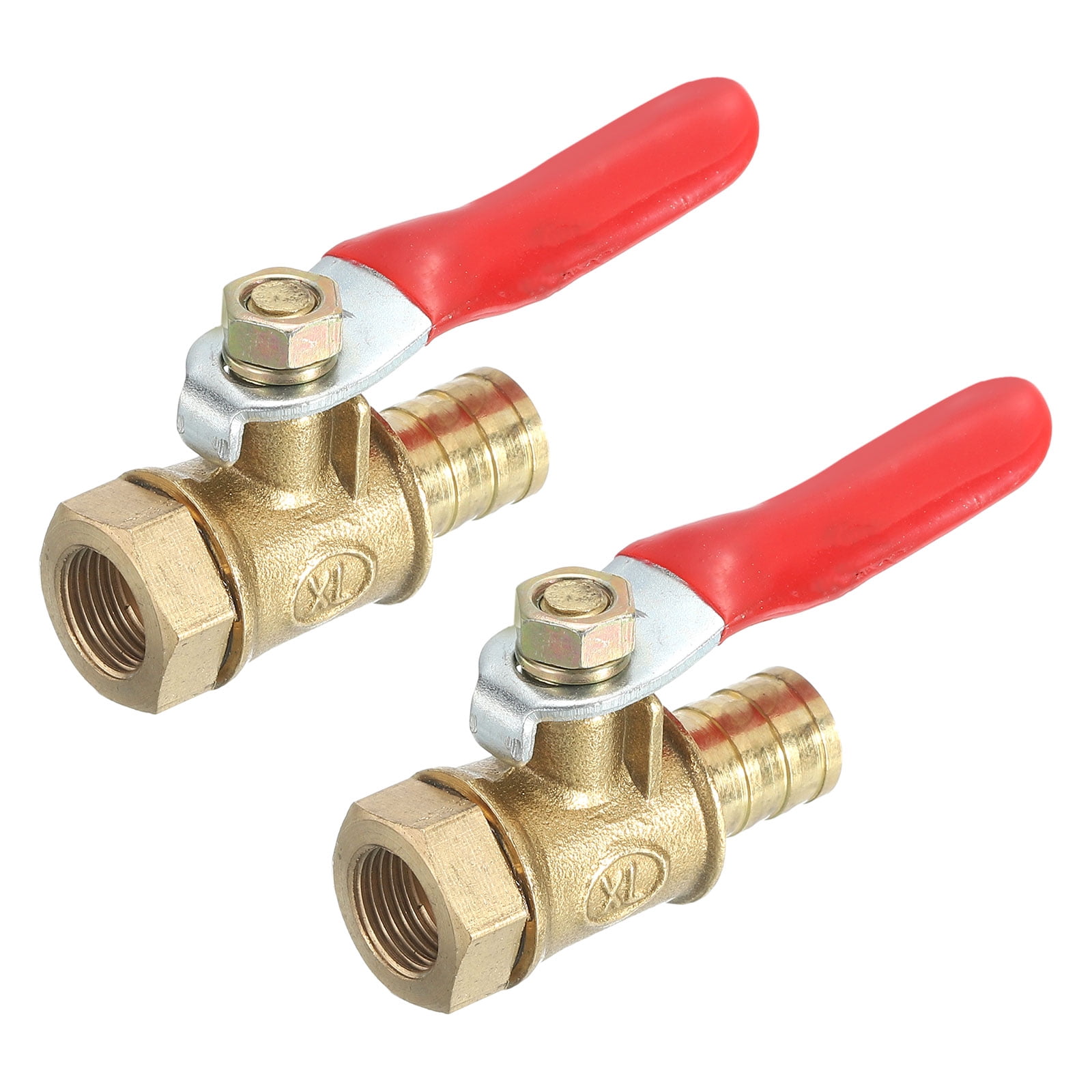 2Pack Brass Water Mini Ball Valve Shut Off Switch, G1/8" Female x 3/8 ...