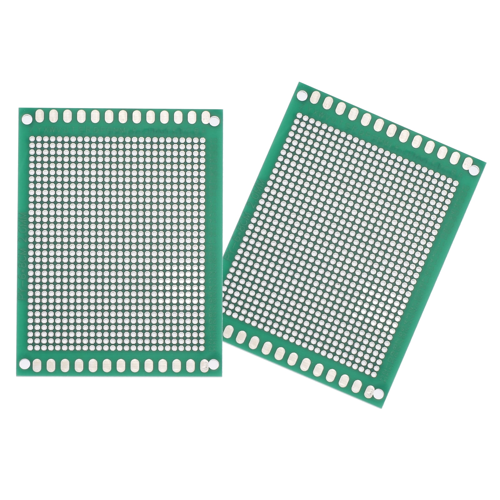 Uxcell 2Pcs Breadboard Solderable 80mm x 60mm Green Circuit PCB Board ...