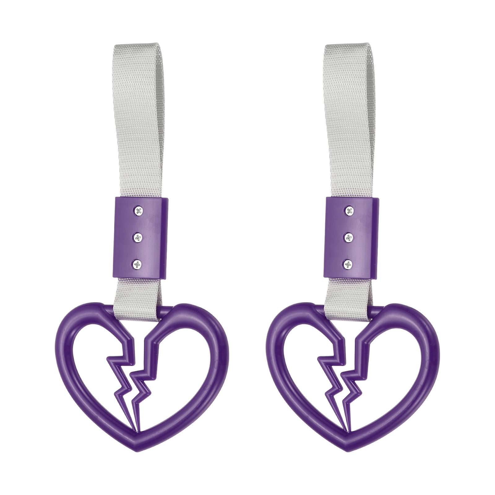 Uxcell 2Pcs Broken Heart Shaped Car Handle Straps, Car Hanging ...