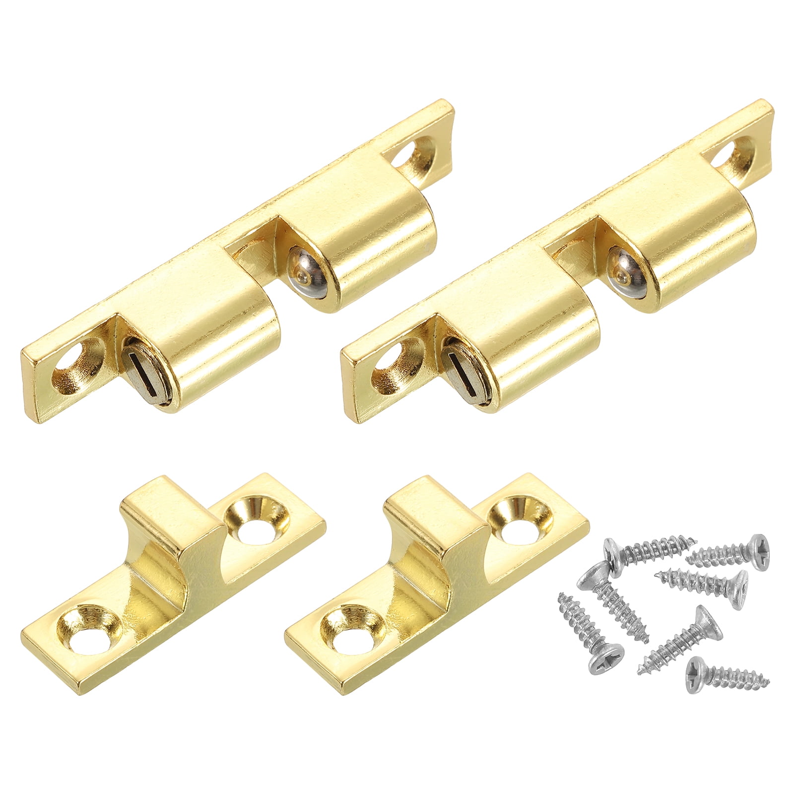 Uxcell 2Pcs Cabinet Latch Double Roller Catch, Lock Stop Catch Clamp ...